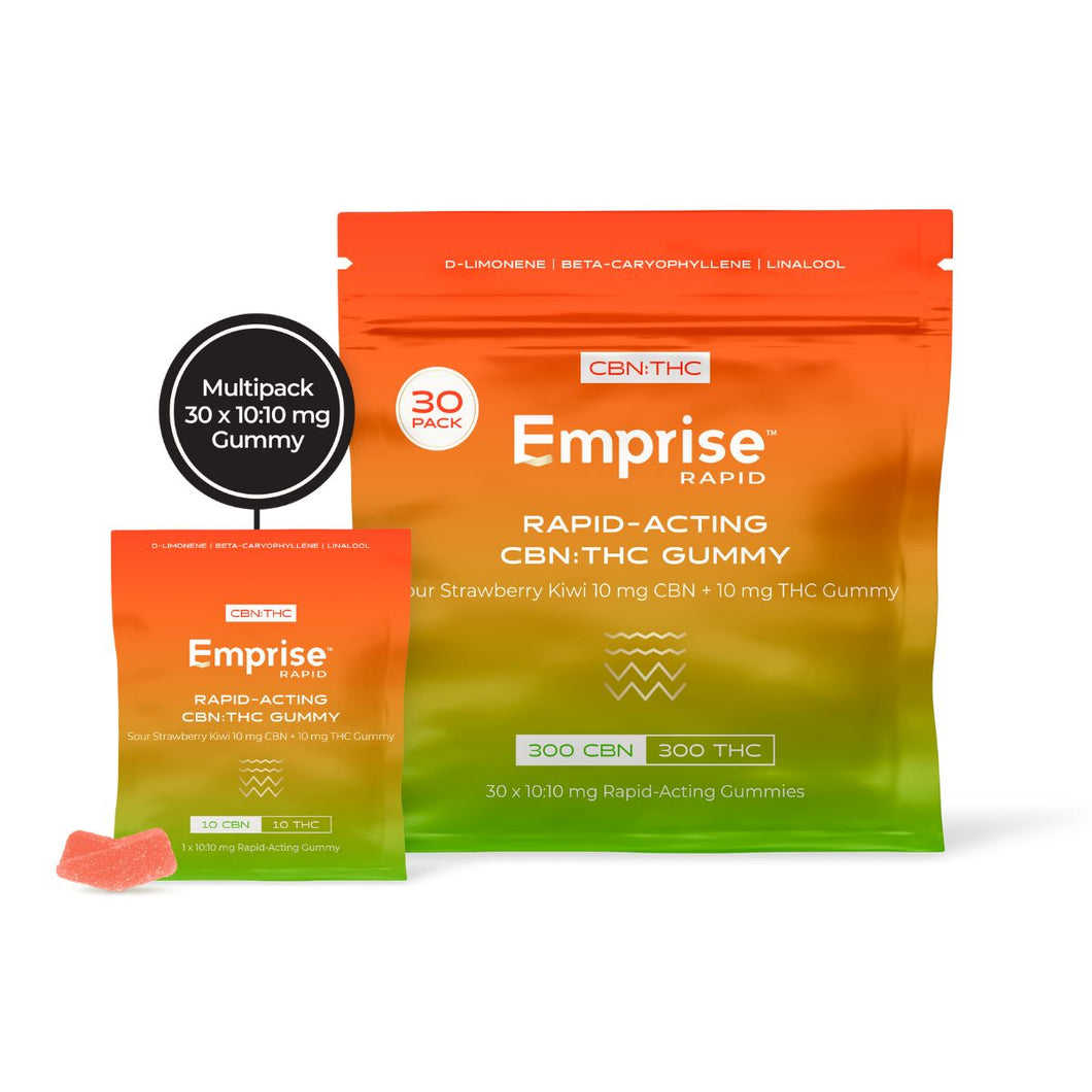 Sour Strawberry Kiwi 10 mg CBN + 10 mg THC Gummy – Herbal Dispatch